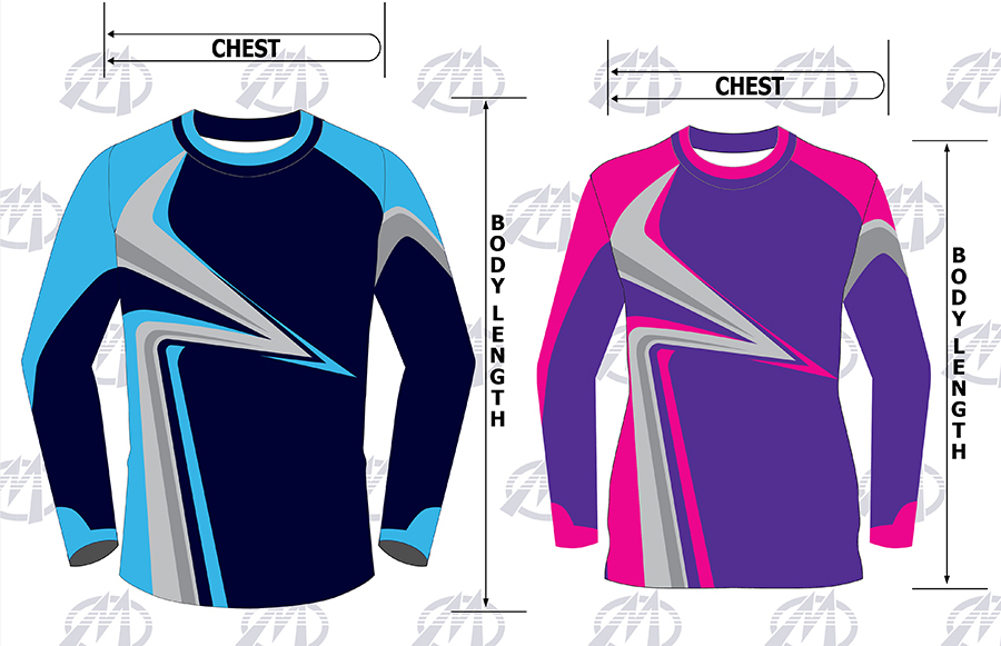 LONG SLEEVE SIZING CHARTS – MEGZ Apparel